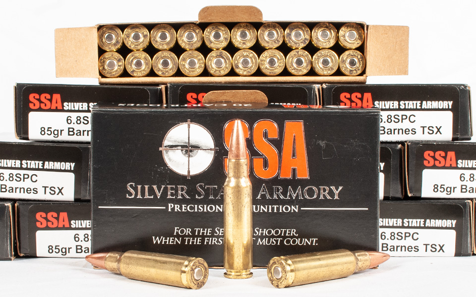 SILVER STATE ARMORY 6.8 SPC 85GR BARNES TSX 280 ROUNDS INV 4 1 1769 6.8 ...