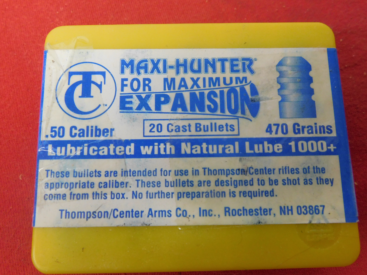 Thompson Center Maxi-Balls 50 Caliber For Sale at GunAuction.com - 14902853