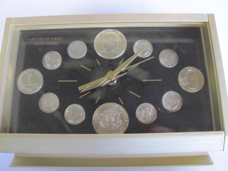 Numismatic Last Silver Coinage Clock 1964 For Sale at GunAuction.com ...