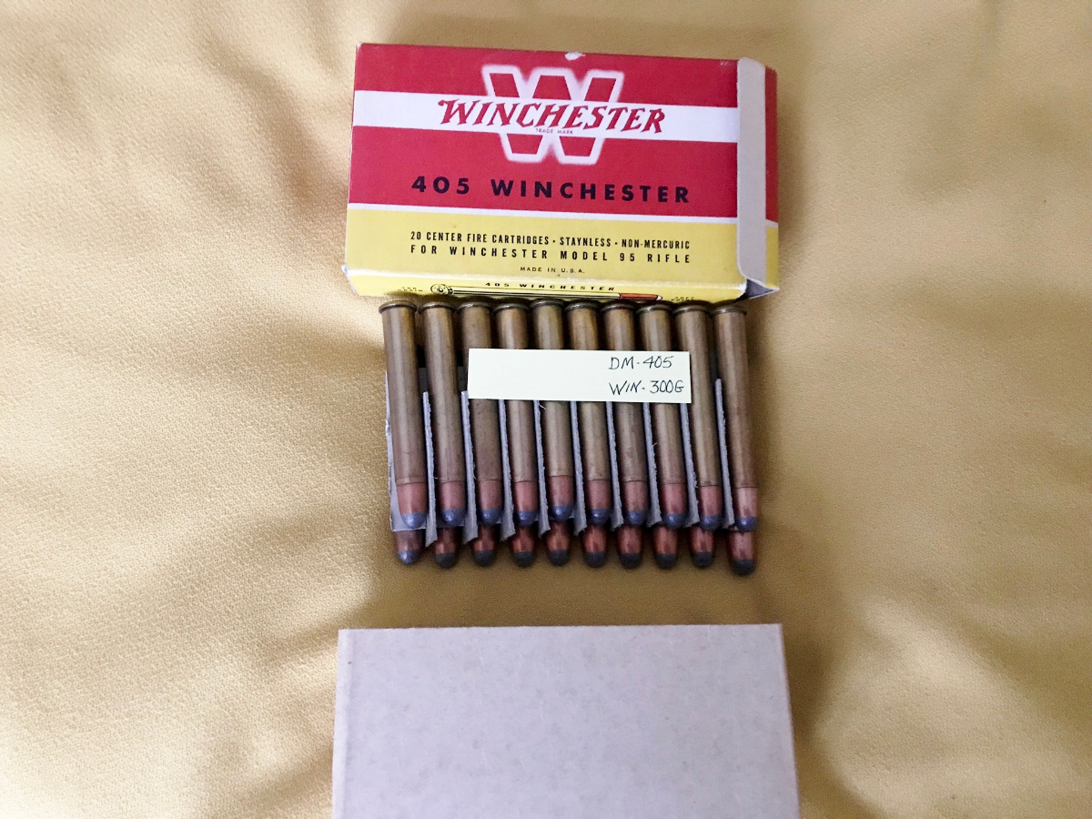 Winchester 405 Win Vintage Original Box of Ammo .405 Win. 15066868 ...