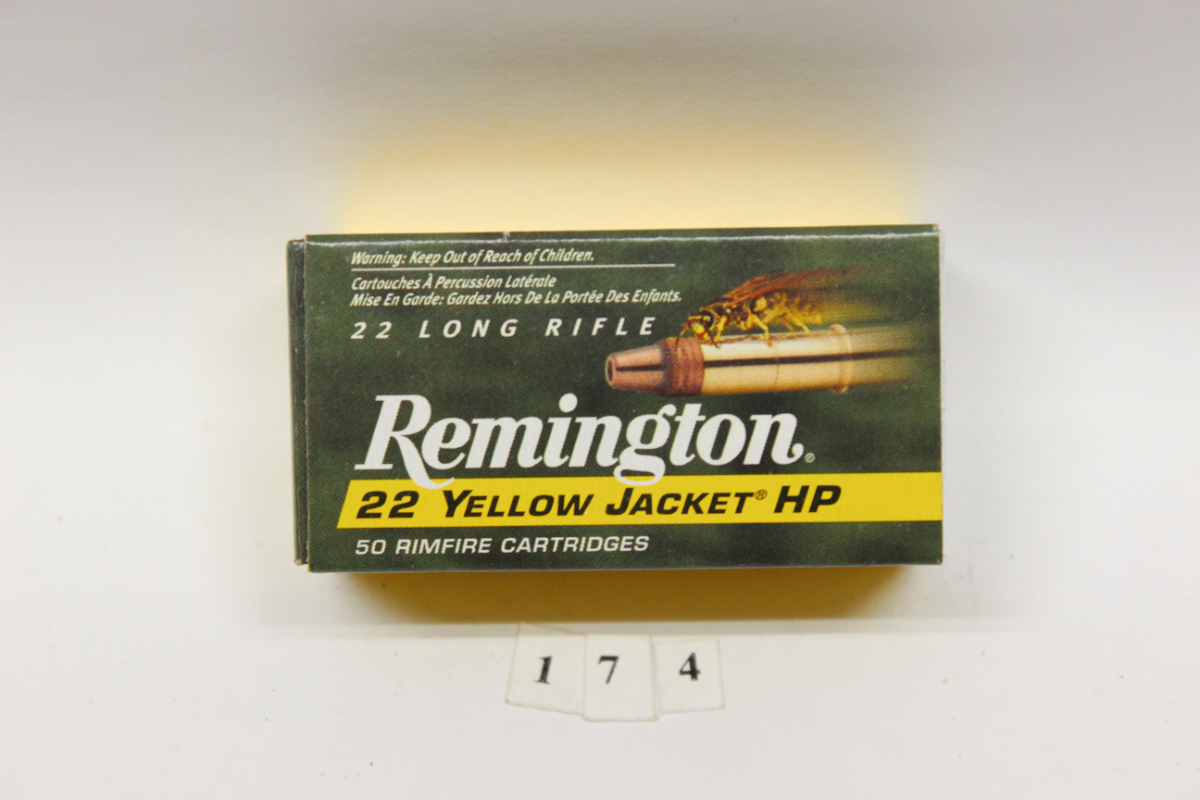 Remington .22 LR Yellow Jacket Hollow Points Minty w/UPC 17018092 ...