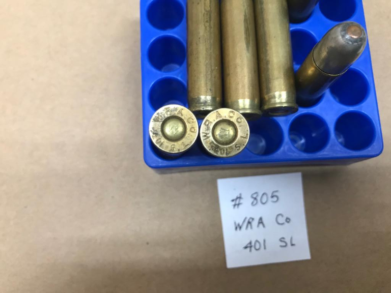 Winchester WRA Co 401 Self Loader, Express Projectiles, (bullets) with ...