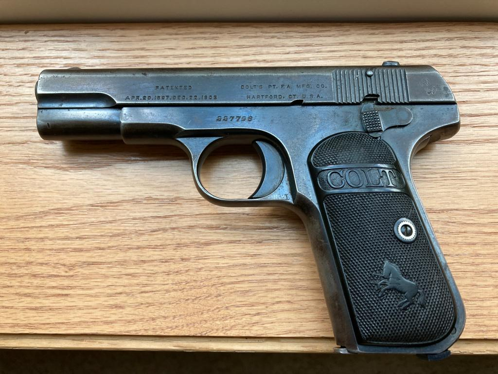 Colt Model 1903 32 ACP Rimless Pistol .32 Auto (7.65 Browning) 17235932 ...