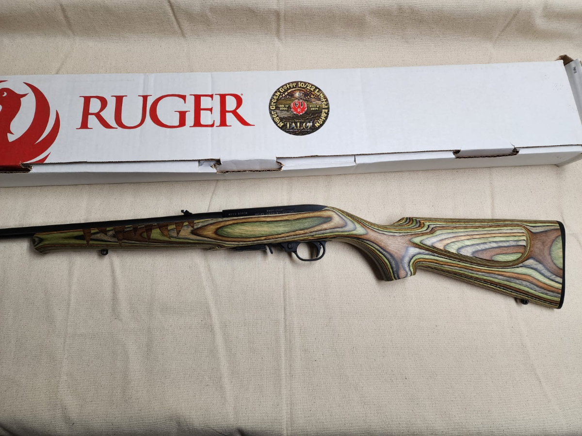 Ruger Talo 10/22 Green Gator Semi Auto Rifle 22 LR .22 LR 17259559 ...