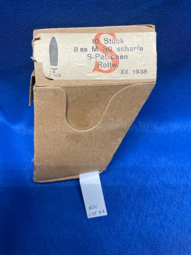 STI Guns 8mm or 8x56 Sharfs Ealge over Swastika Nice Full 10 Round Box ...