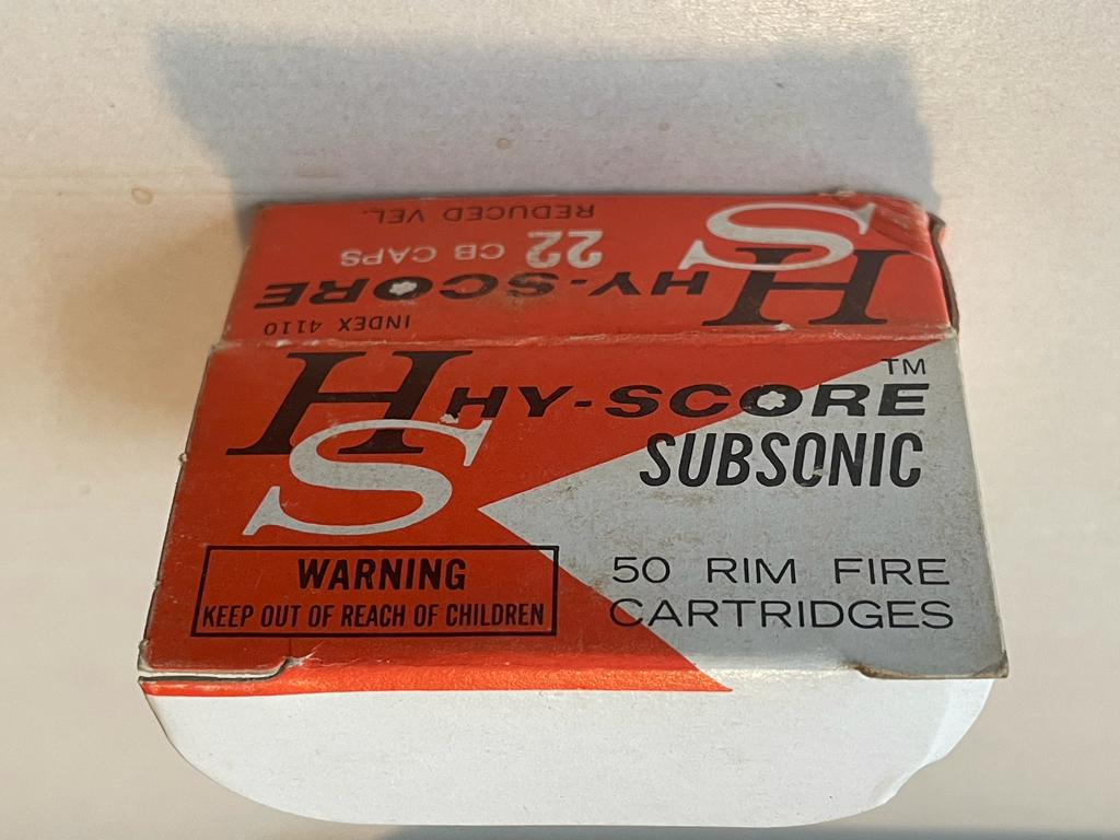Hy Score 22 CB Caps Subsonic .22 CB 17307018 - GunAuction.com