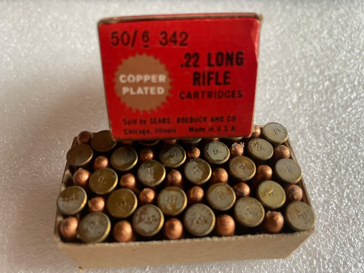 Sears Copper Plated 22 Long Rifle Ammo .22 LR 17342038 - GunAuction.com