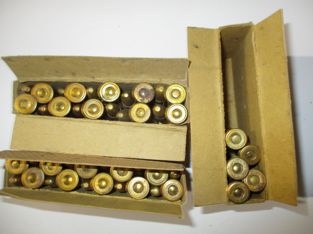 SPANISH MILITARY 45 ROUNDS OF MILITARY (BRASS BULLET) .43 SPANISH AMMO ...