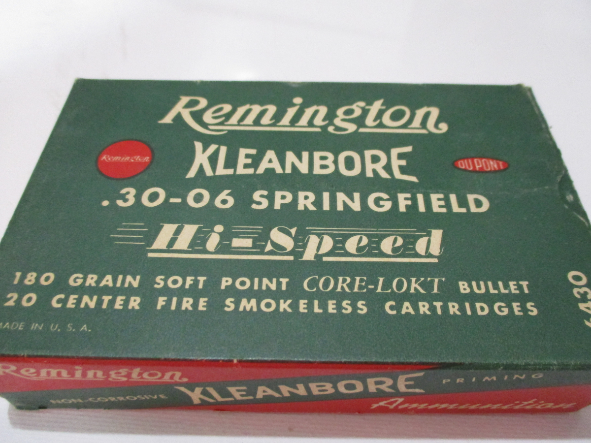 REMINGTON KLEANBORE -.30-06 SPRINGFIELD 180 GRAIN SOFT POINT BULLETS ...