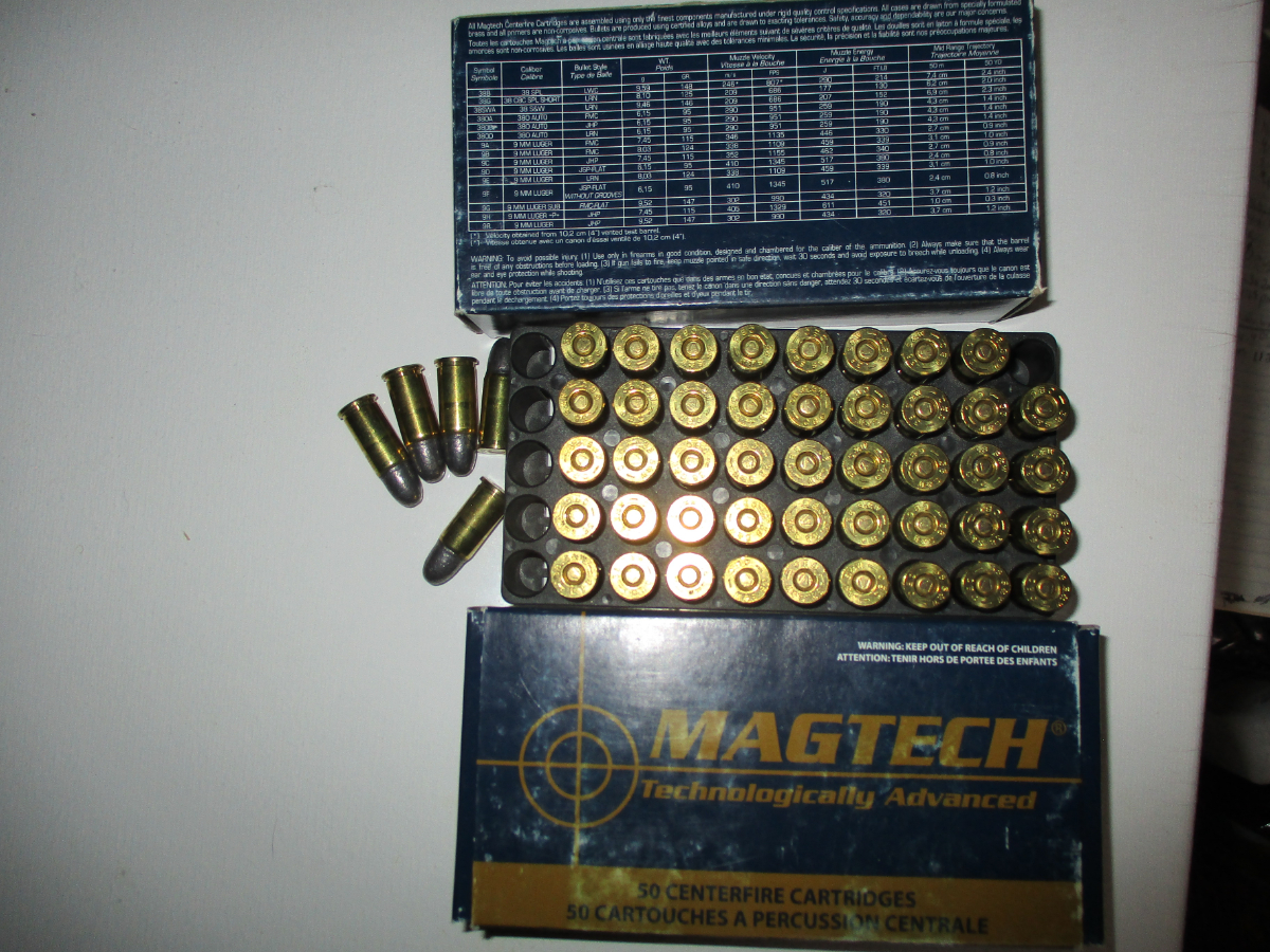 2 - BOXES of . 38 S&W by MAGTECH Brass cased .38 S&W 17317911 ...