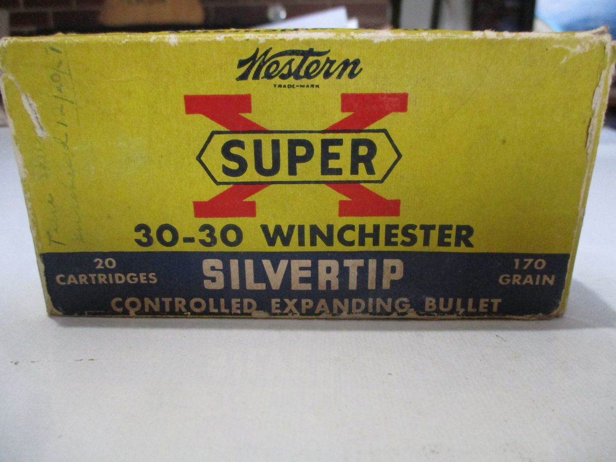 Western Cartridge Company .30-30 WIN. (19) ROUNDS 170 GRAIN SILVERTIP ...