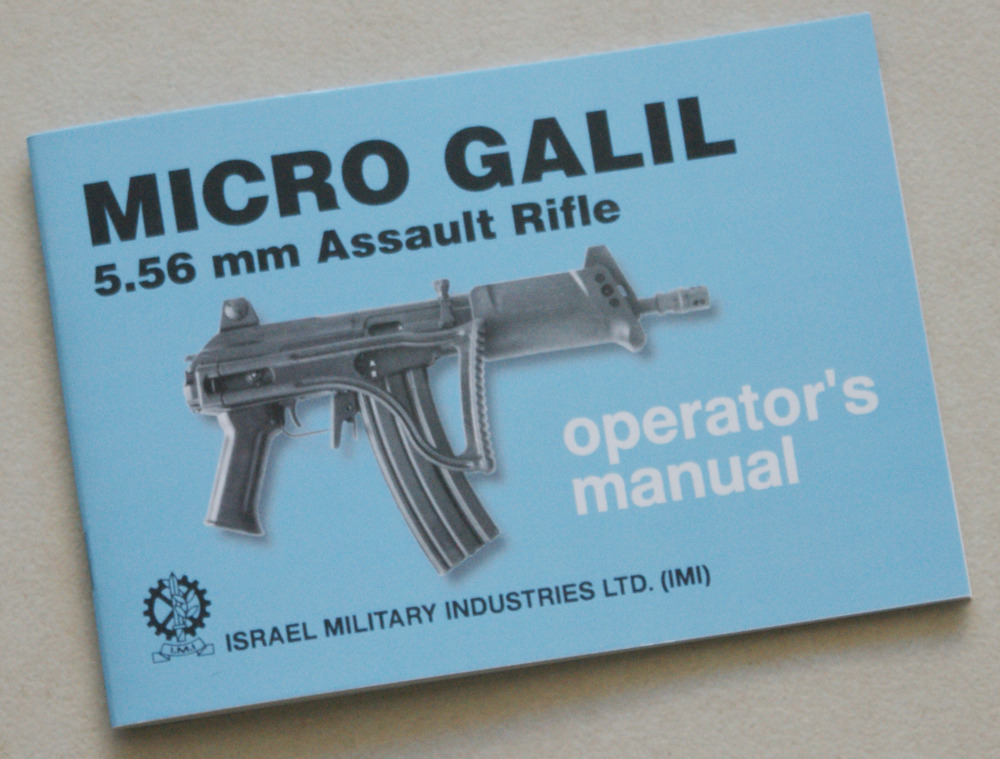Operator`S Manual Micro Galil 5.56mm Assault Rifle For Sale at ...