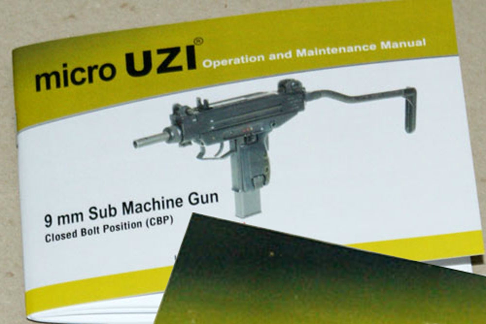 Uzi Operation and Maintenance manual Micro 9mm Sub-Machine Gun Closed ...