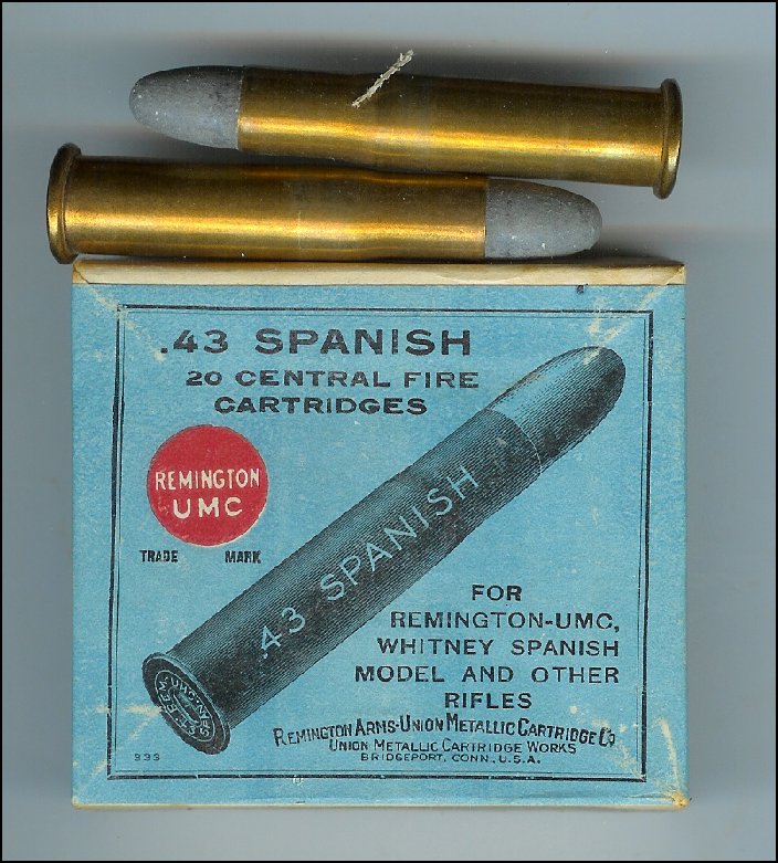 Pictures: .43 Spanish Remington-UMC Central Fire Ammo - 6797878