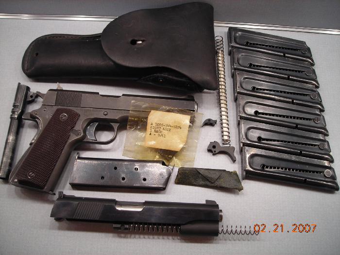 Remington Rand 1911a1 - 1944 & Colt .45-.22 Conversion Kit For Sale at ...