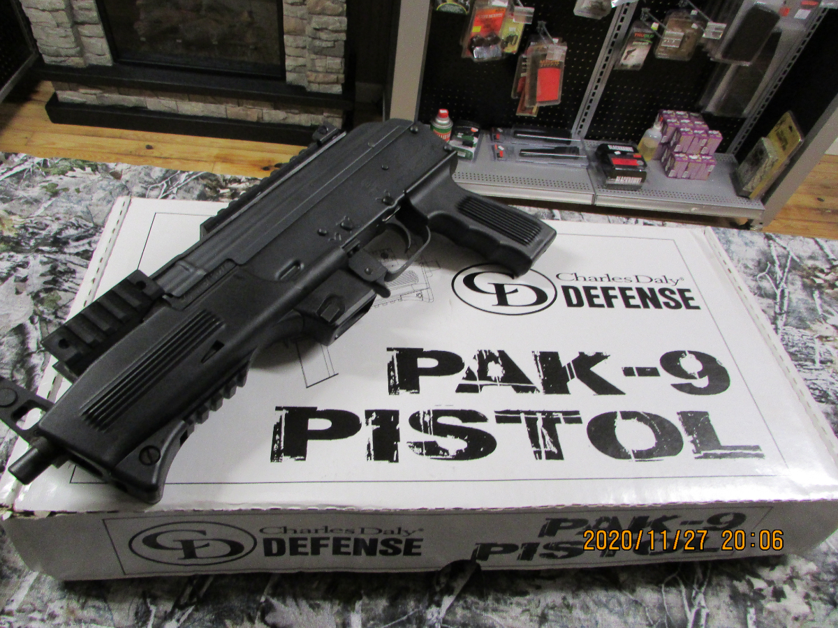 Charles Daly Pak-9 9mm with (2) 30 round magazines 9mm Luger 17116172 ...