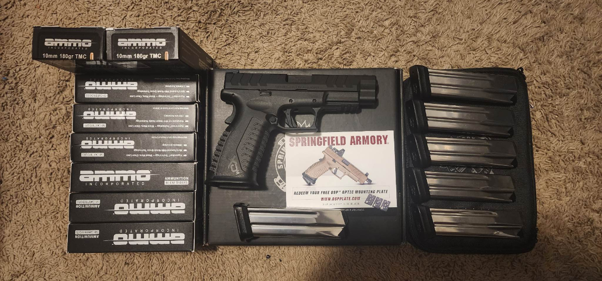 Springfield Armory XDM Elite 10MM 4.5" 16RD OSP w/ 400rds of Ammo Inc ...