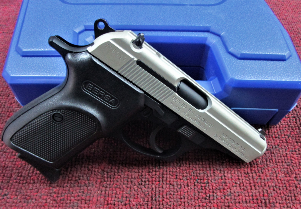 Bersa THUNDER DUOTONE NICKLE AND BLACK 8RD MAG DOUBLE/SINGLE ACTION ...