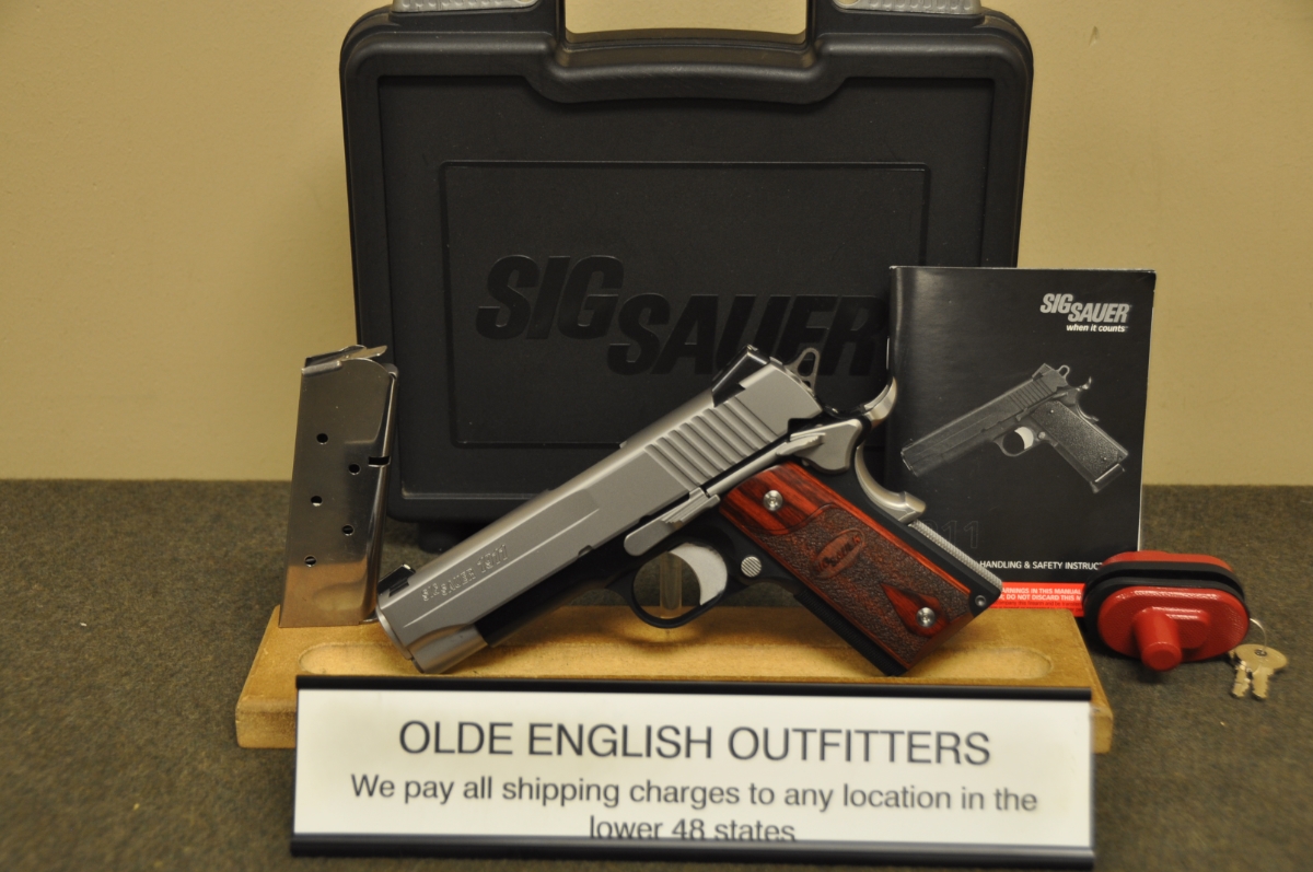 Sig Sauer 1911 C3 Compact 45acp Two-Tone W/ 4.2 Barrel, 2-Mags & Box ...