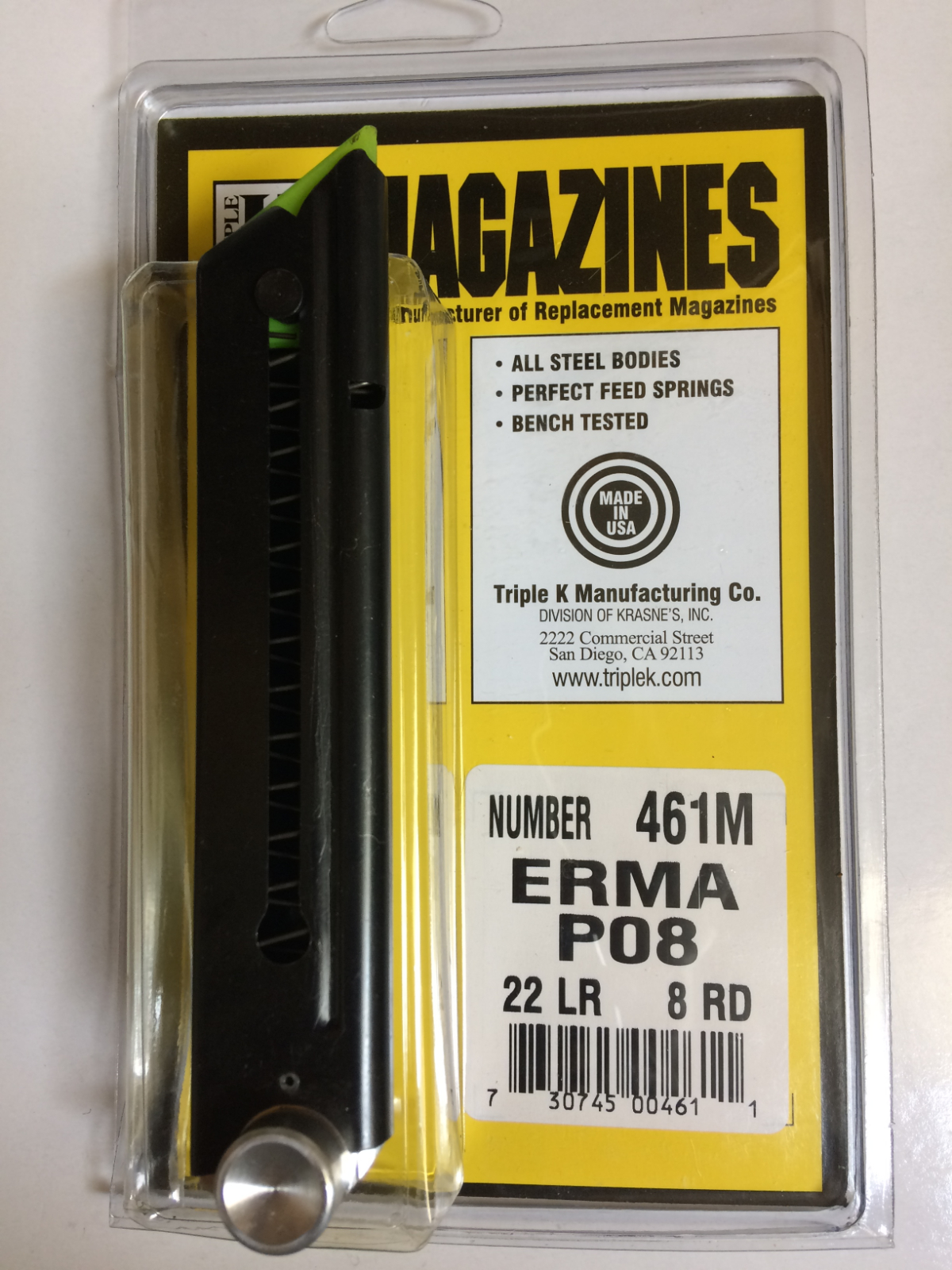 Luger Erma P08 22 LR 8 rd blue Replacement mag .22 LR 15245219 ...