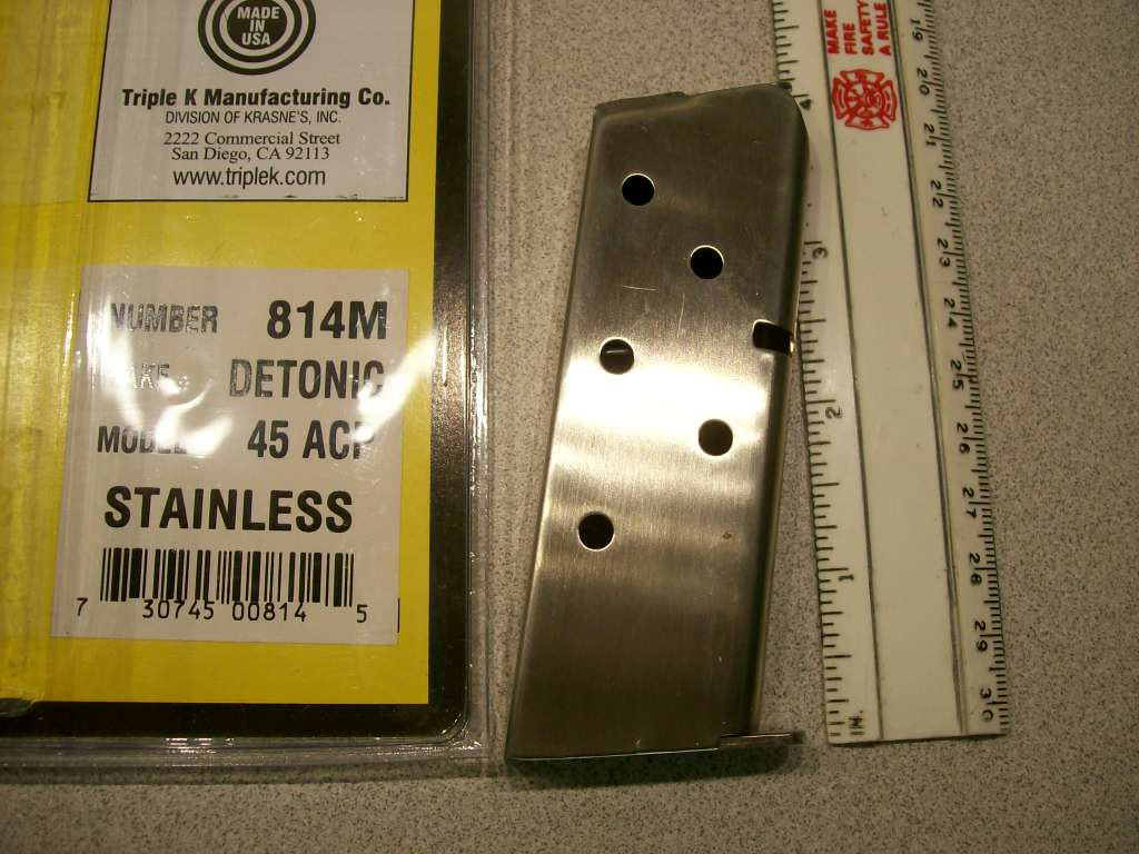 Detonics 45 ACP 6 rd Stainless Replacement magazine .45 ACP 15278845 ...