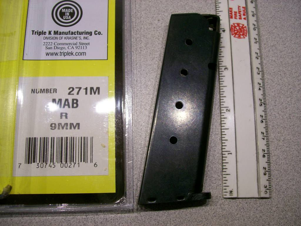Manufacture d'armes de Bayonne R 9mm 8 rd replacement magazine 9mm ...