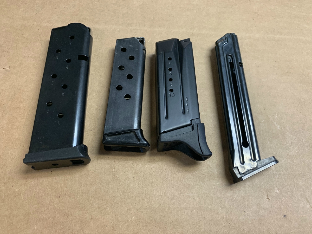 4 Pistol Magazines Ruger Sr9c, 1911 Mag, Browning Buckmark Nice For ...