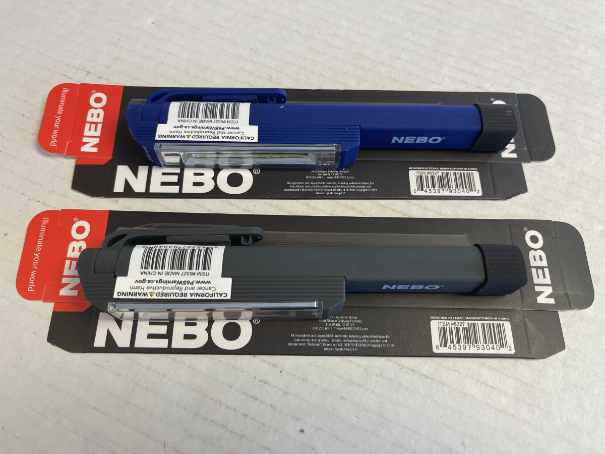 TWO Nebo LarryC COB 170 Lumen LED Work Light NEW IN BOXES 17138113 ...