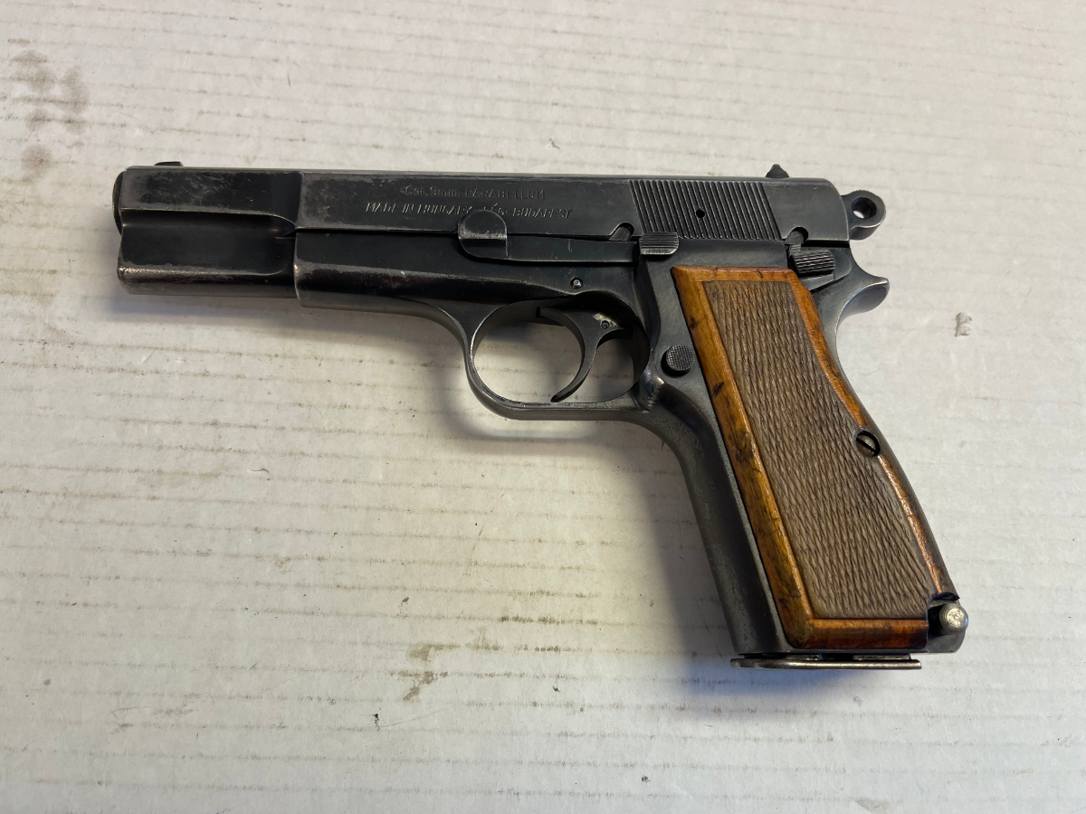 Hungarian FEG Pistol Hi-Power Style S/A 4.75 Barrel Wood Grips 13+1 Mag ...