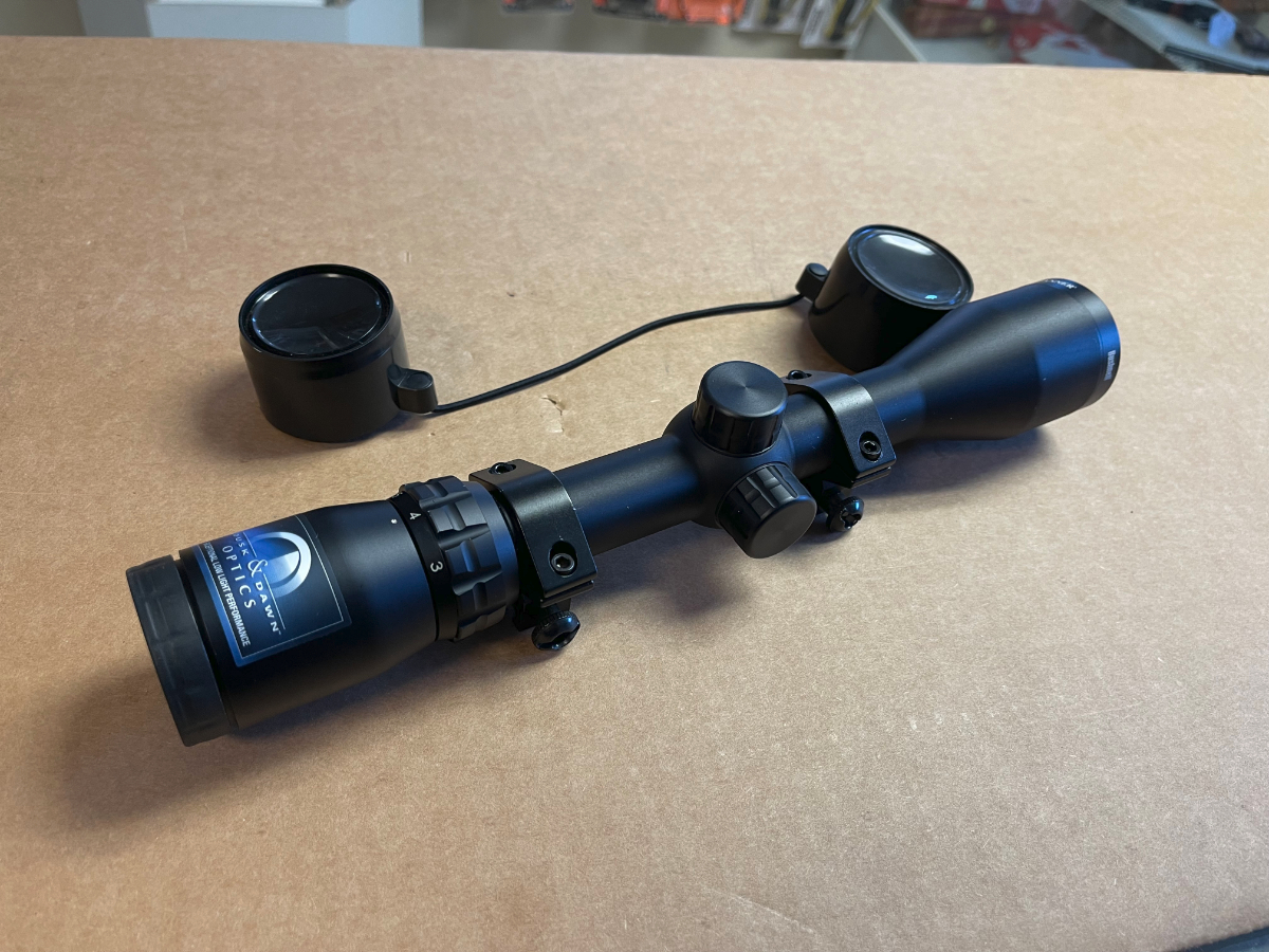 BUSHNELL BANNER 3-9X40 RIFLE SCOPE DUSK & DAWN OPTICS RINGS AND COVERS ...
