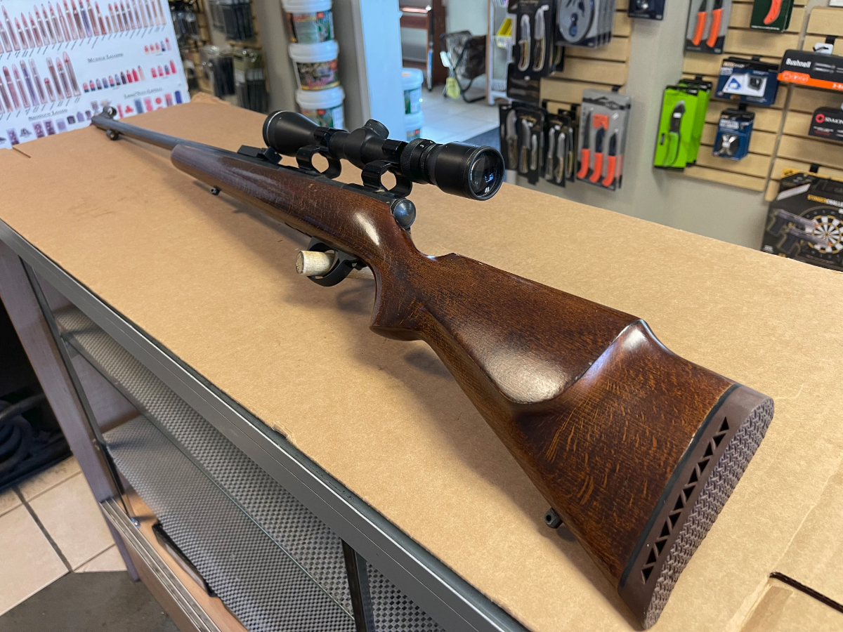 CVA MODEL APOLLO 50 CALIBER MUZZLE LOADER WITH SCOPE AND WOOD STOCK AS ...