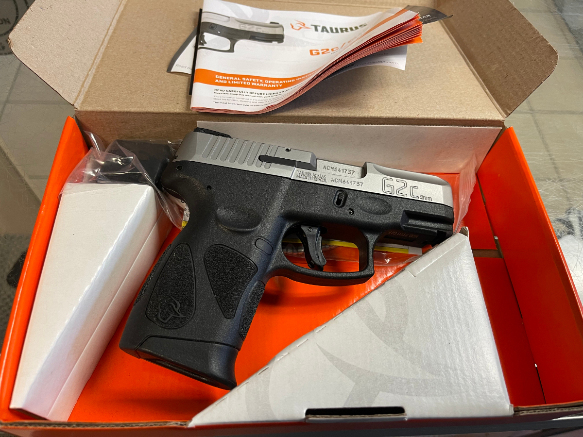 Taurus G2C 3.20 Inch Barrel 12+1 Capacity Black Finish Picatinny Rail ...