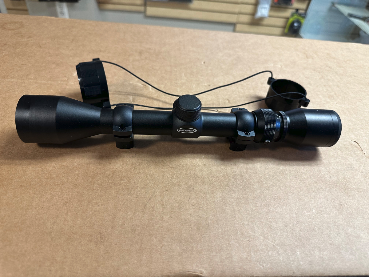 WEAVER 3-9X40 RIFLE SCOPE WITH LENS COVERS IN EXCELLENT CONDITION AS IS ...
