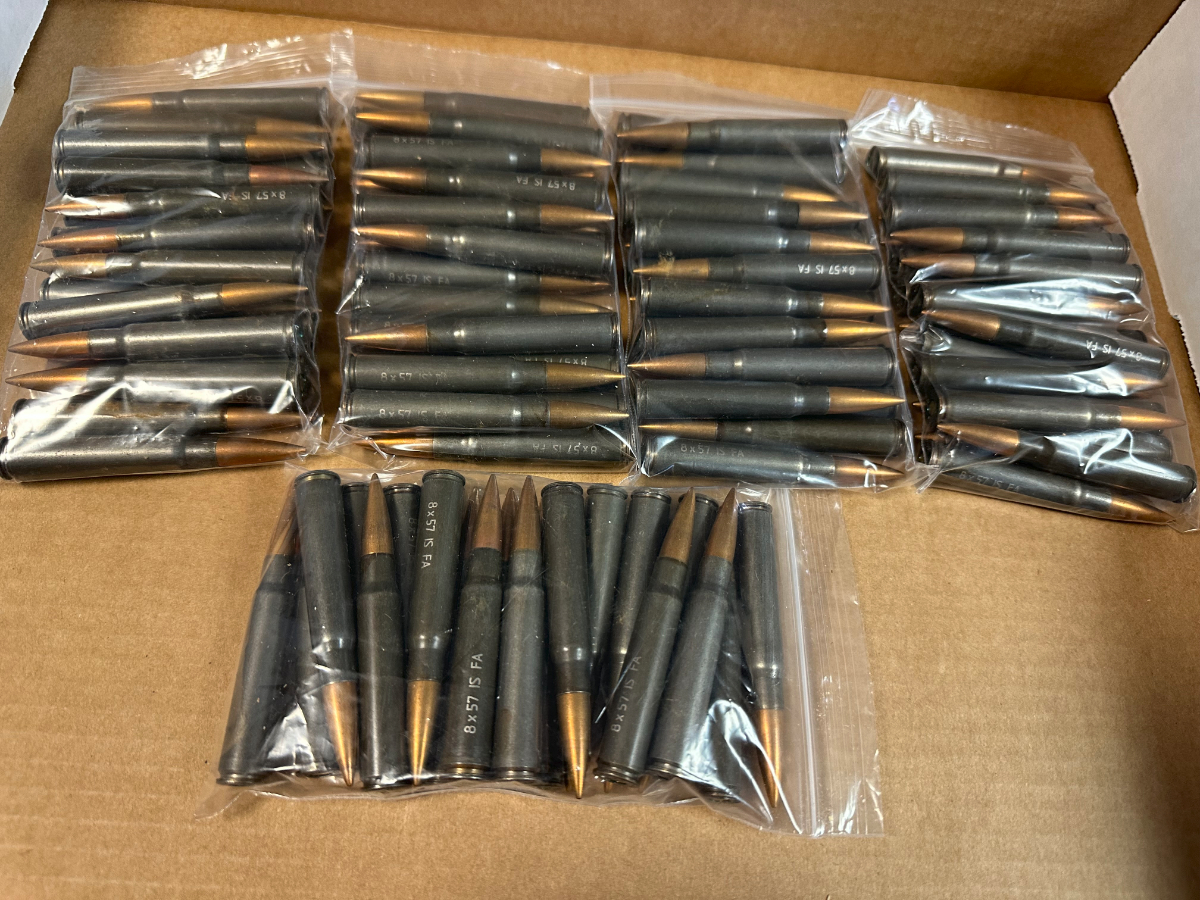 100 ROUNDS 8X57 8MM MAUSER AMMUNITION NEW AMMO 17274978 - GunAuction.com