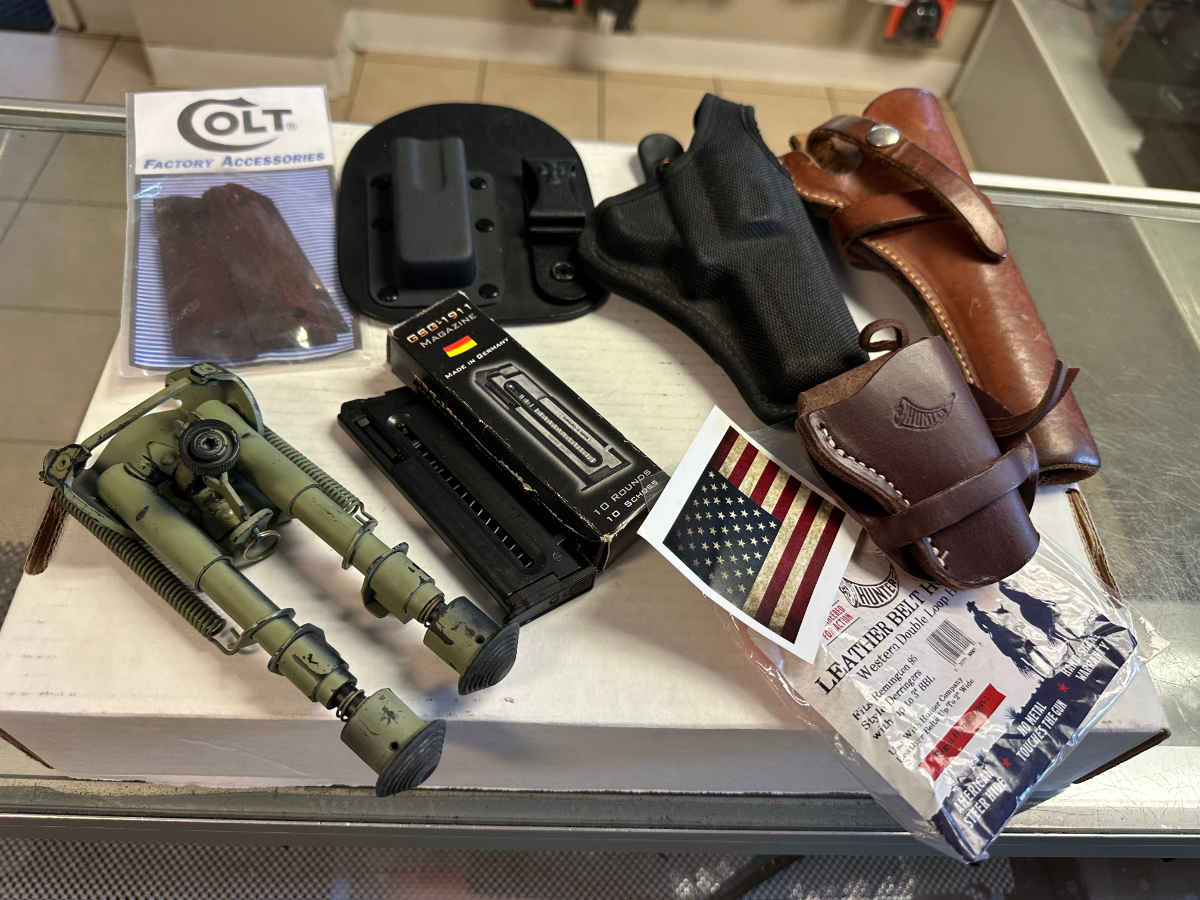 NICE LOT OF ASSORTED FIREARM RELATED ITEMS NEW AND USED AS IS FINAL ...