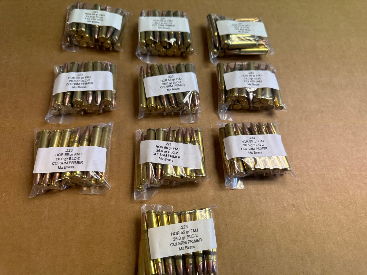 200 ROUNDS ASSORTED AMMUNITION 223 55 GRAIN HORNADY BULLET 10 20 ROUND ...