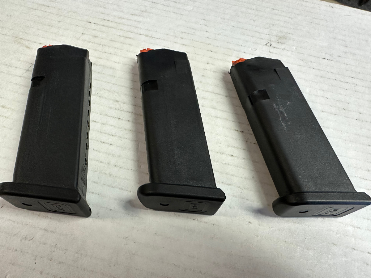 NICE LOT OF THREE GLOCK 43X MAGAZINES ALL IN EXCELLENT CONDITION ...