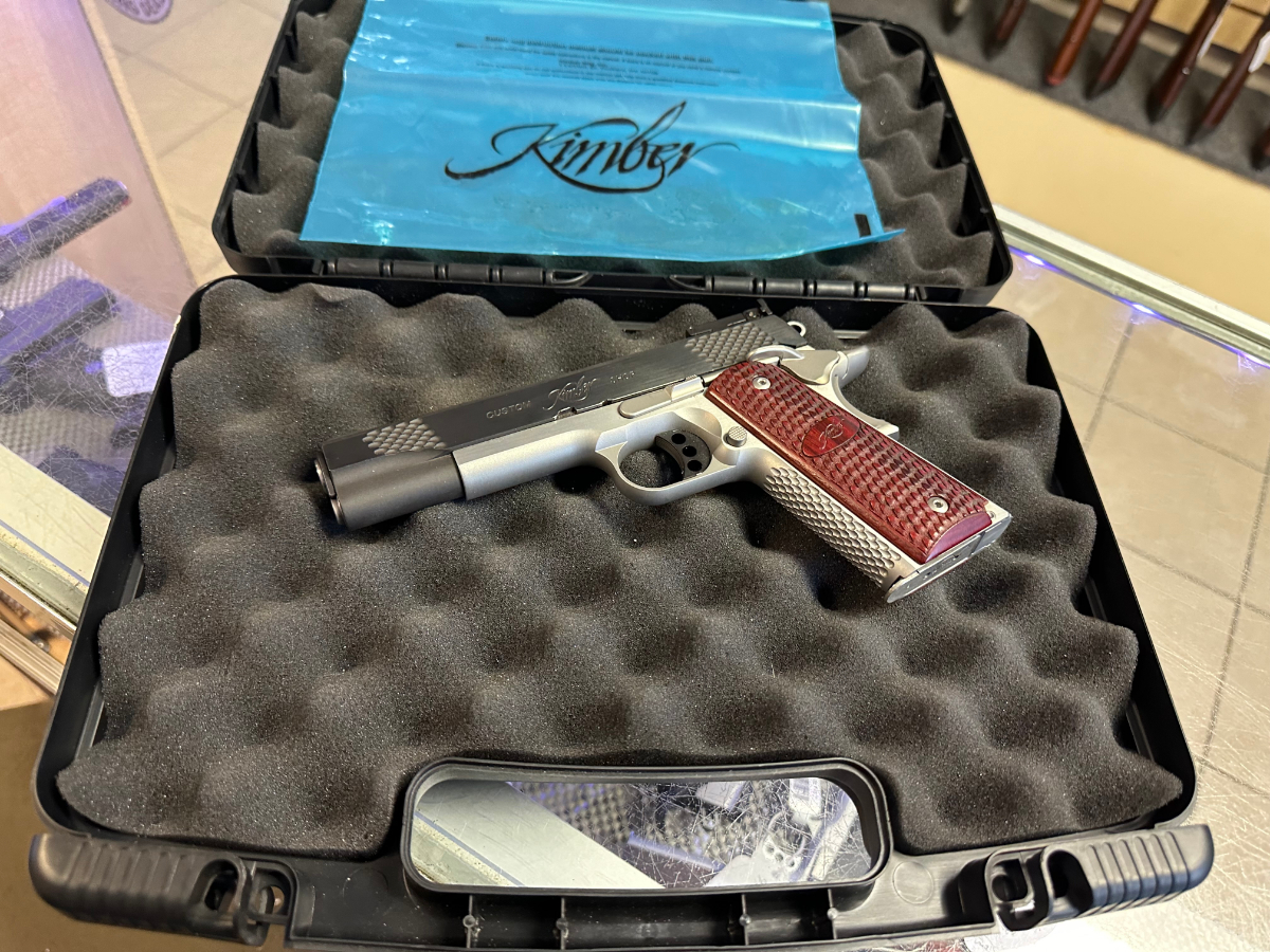 Kimber CUSTOM SHOP Grand Raptor II Matte Black Stainless .45 ACP 5-inch ...