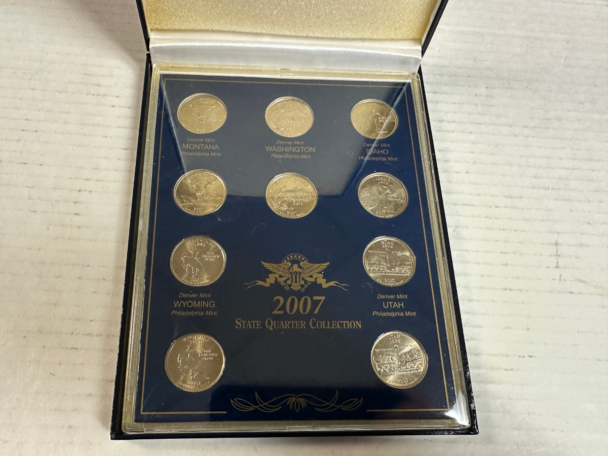 2007 10 State Quarter Collection, United States Commemorative Gallery ...