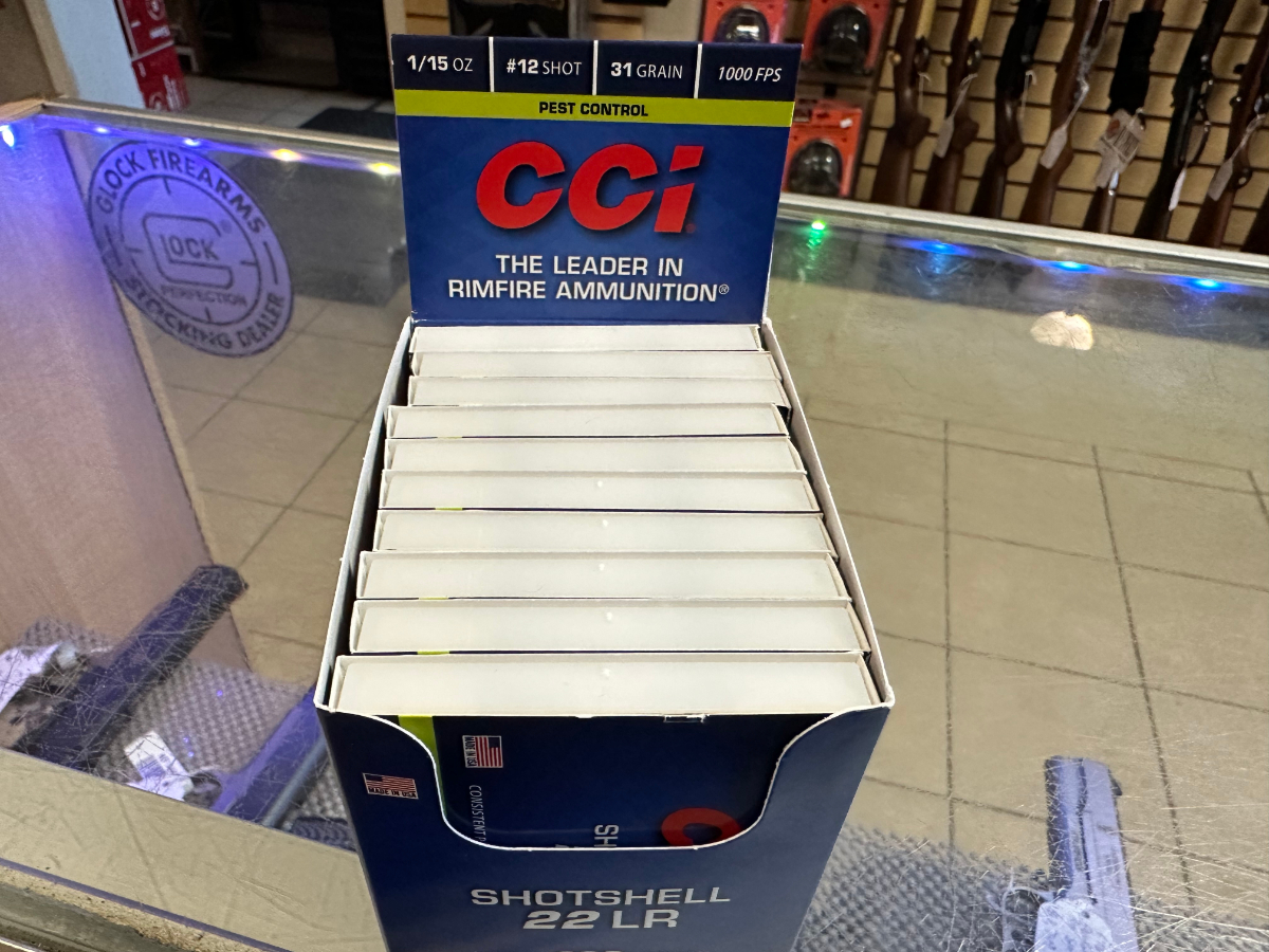 CCI Ammunition 200 ROUNDS CCI 0039 Pest Control Shotshell 22 LR 31 gr ...