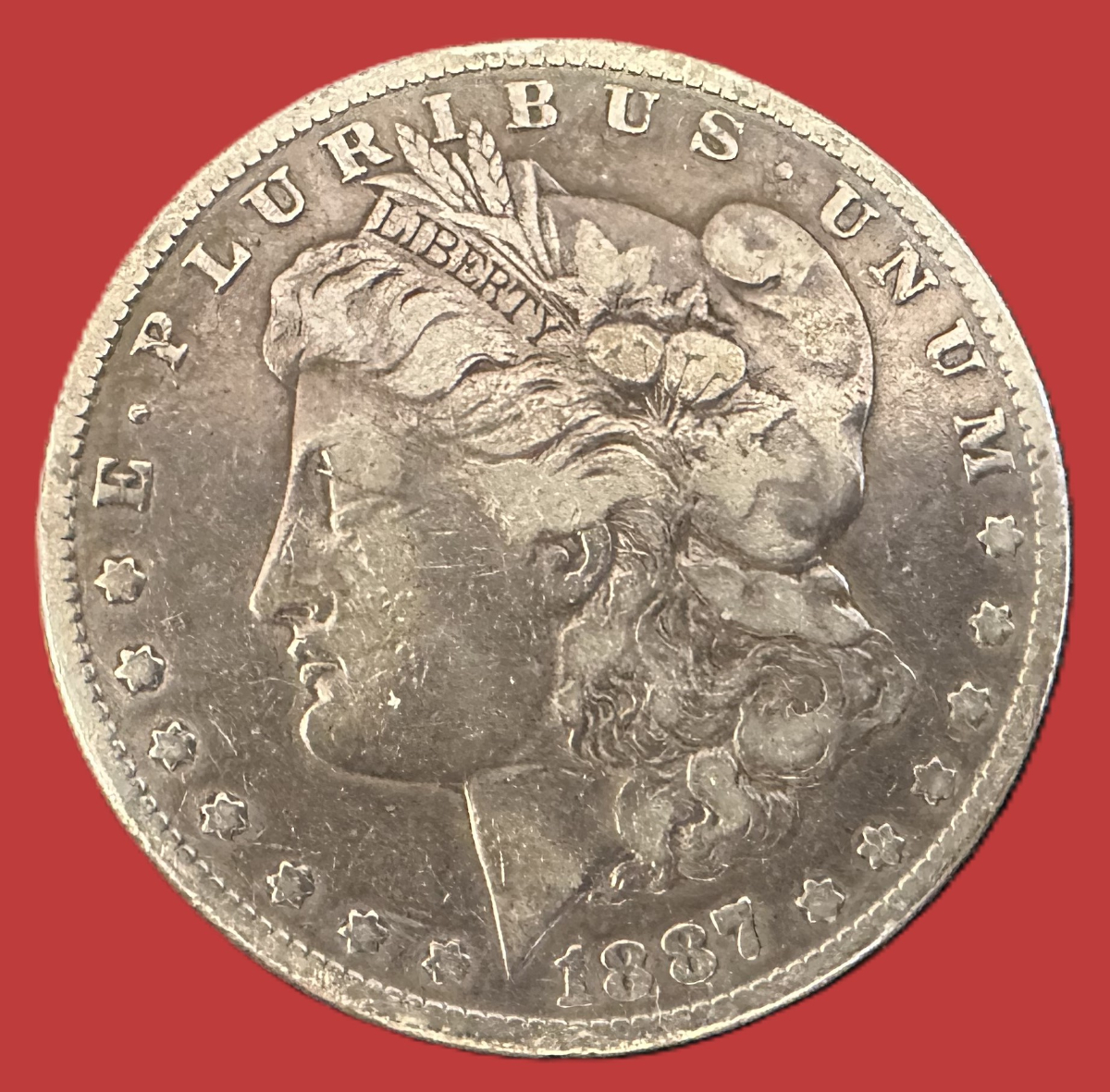 NICE 1887-P MORGAN SILVER DOLLAR IN GREAT CONDITION NICE MUST HAVE COIN ...