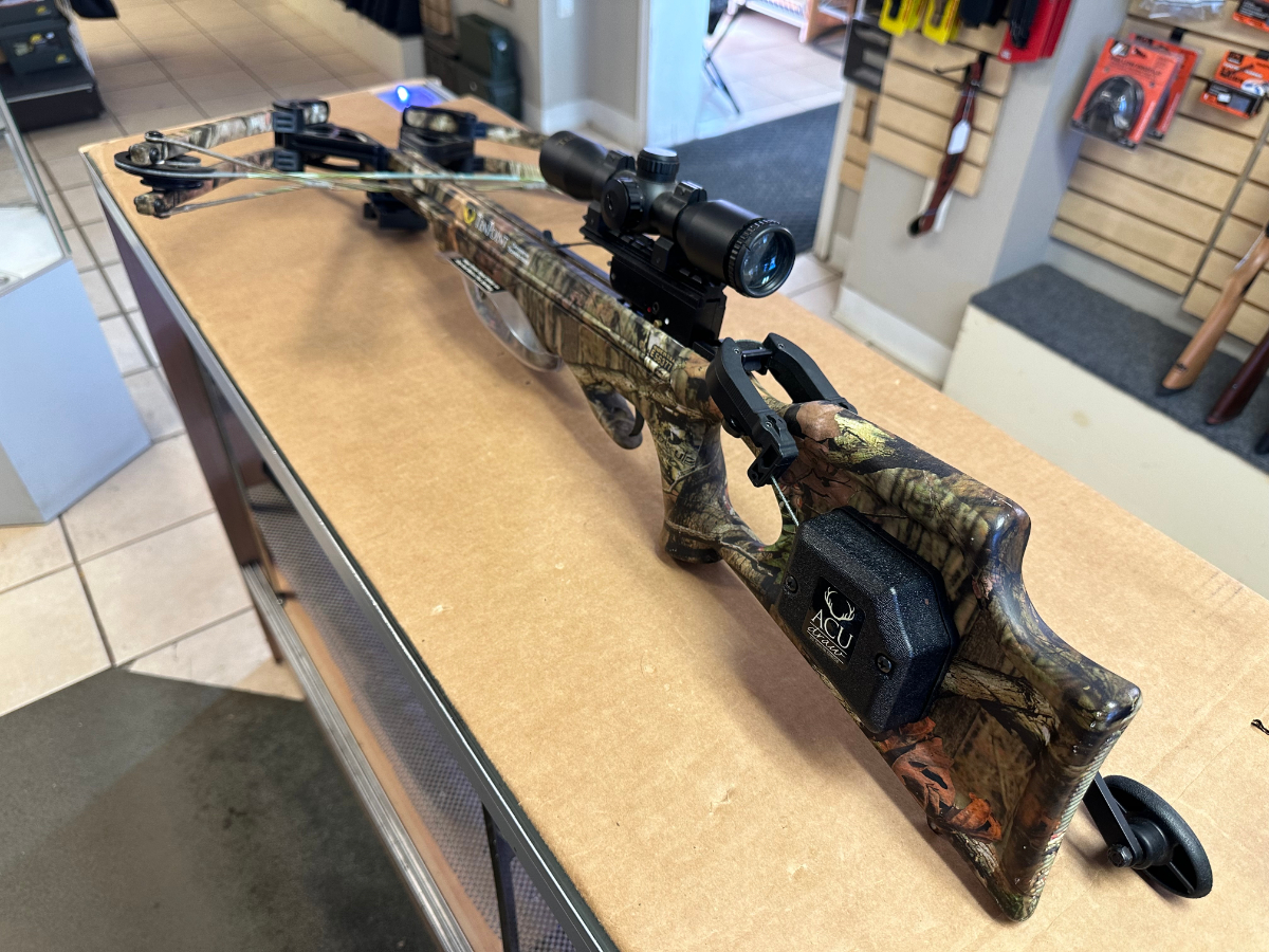 EXCELLENT TENPOINT TURBO XLT ACCUDRAW ENHANCED CAMO FINISH, 3X PRO-VIEW ...