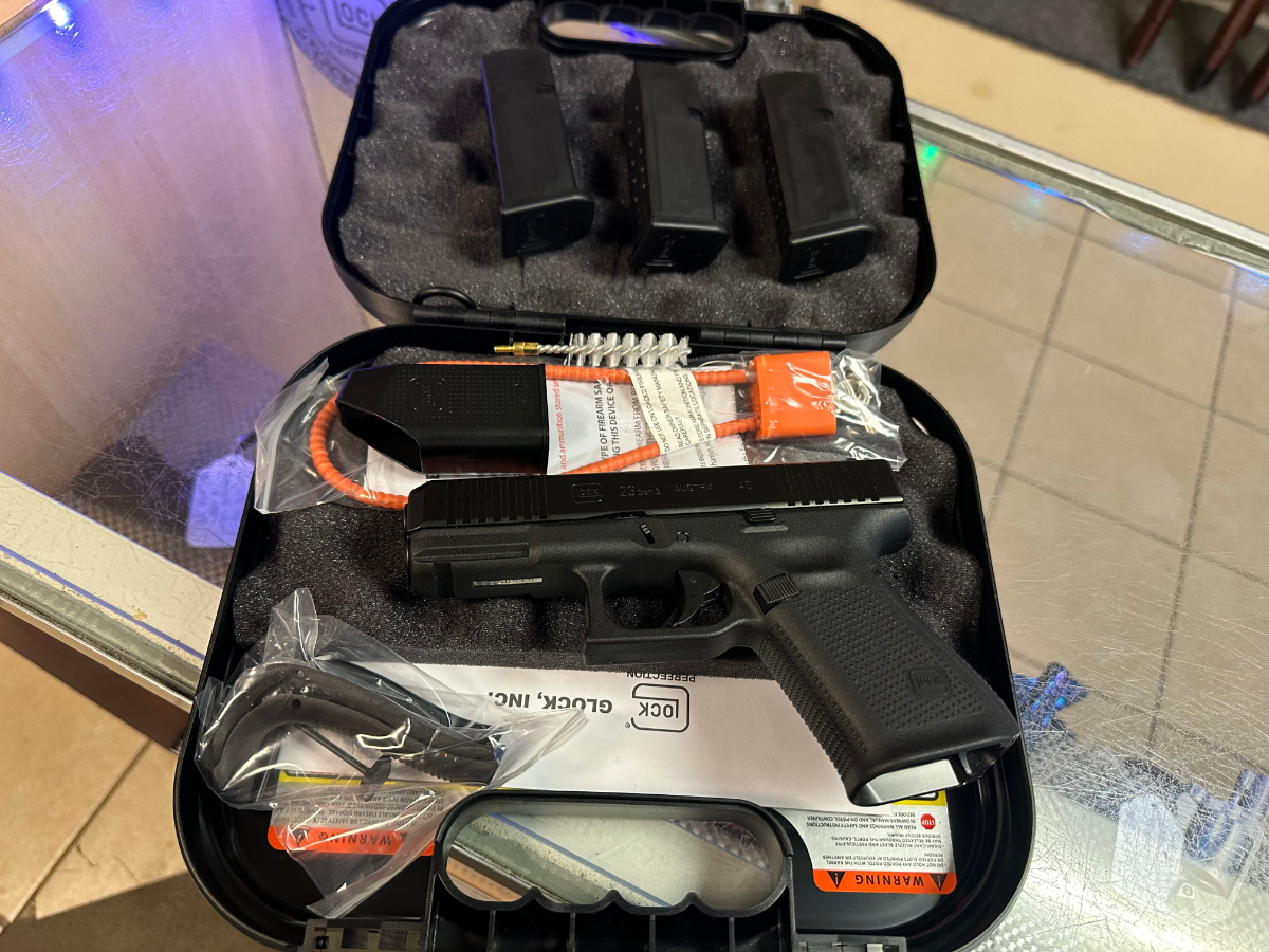 G23 Gen5 Compact 13+1 4.02" Glock Marksman (GMB) Barrel, Black nDLC ...