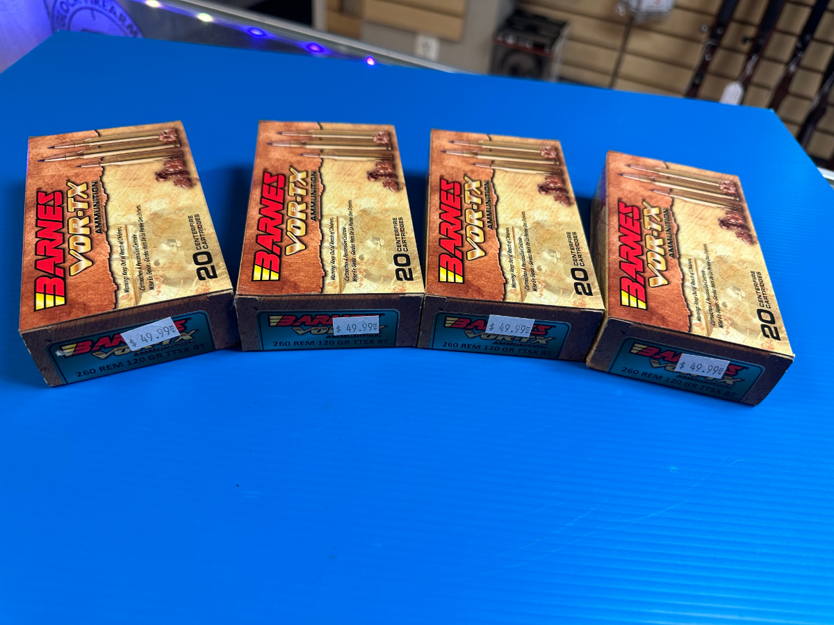 80 ROUNDS Barnes Bullets 22010 VOR-TX Rifle 260Rem 120gr Tipped TSX ...