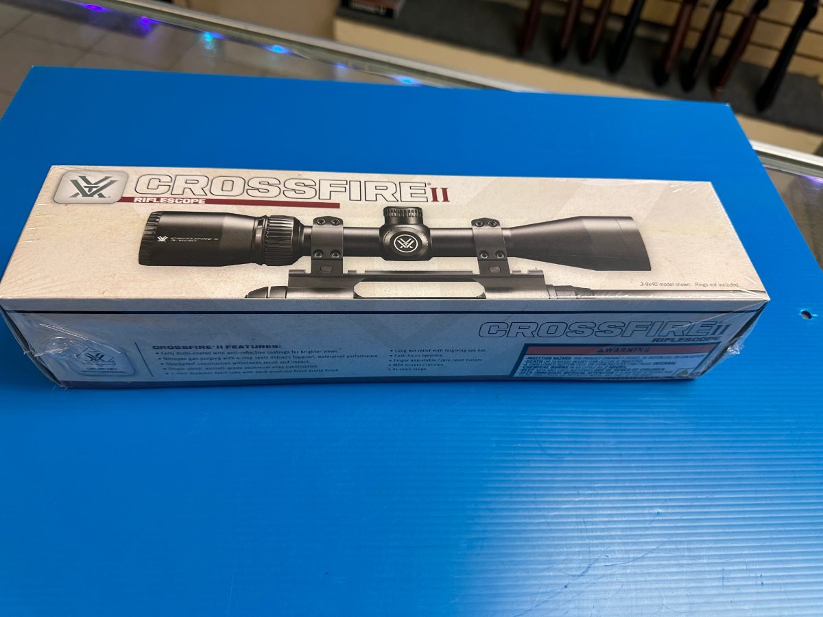 Vortex Crossfire II 3-9x40mm Rifle Scope, 1in Tube, Second Focal Plane ...