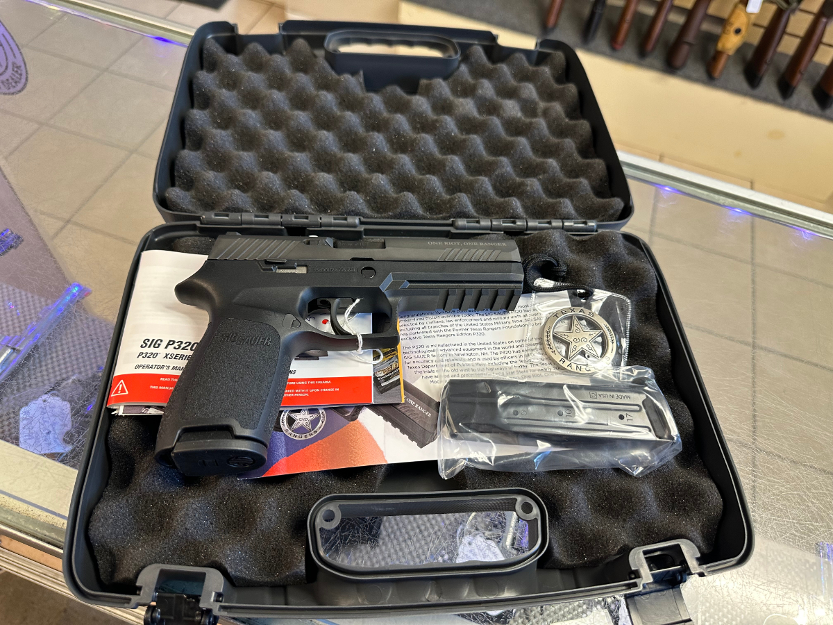 SIG Sauer P320 Texas Ranger 4.7 Inch 17+1 9mm WITH NIGHT SIGHTS AND ...