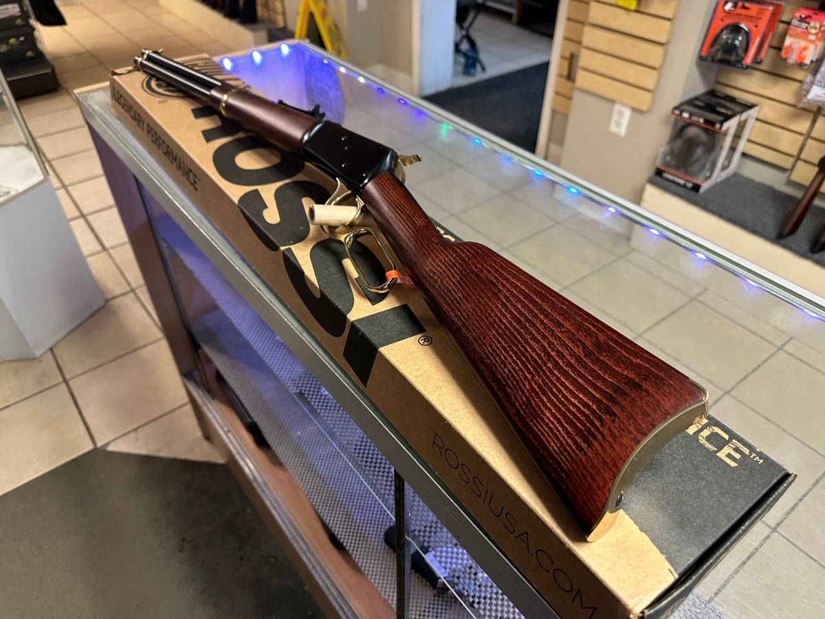 Rossi MODEL R92 Gold Full Size 10+1 20" Polished Black Steel Barrel ...