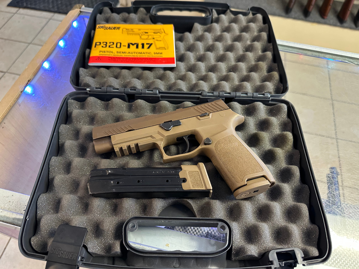 SIG Sauer P320 M17 Full Size Frame 17+1 /21+1, 4.70" Black Carbon Steel ...