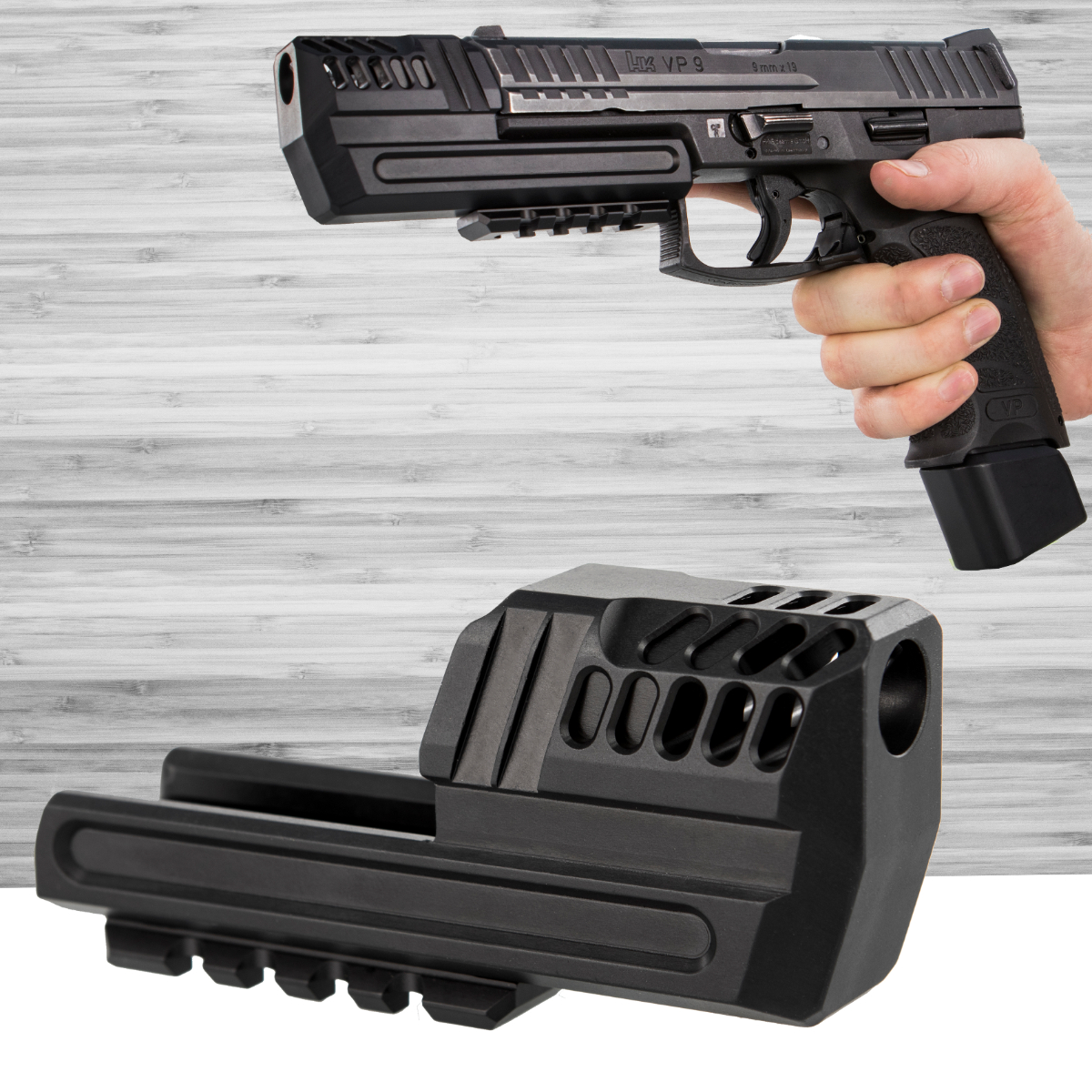 Heckler & Koch VP9 Rail Mount Compensator various 16954239 - GunAuction.com