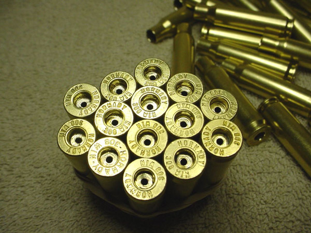 140 Hornady .308 Fully Processed Brass Rifle Cases .308 Win. 17284139 ...